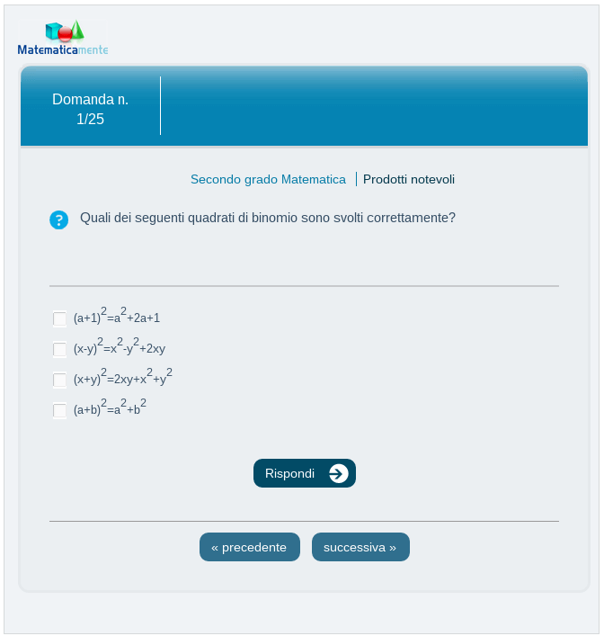 Prodotti notevoli - Matematicamente